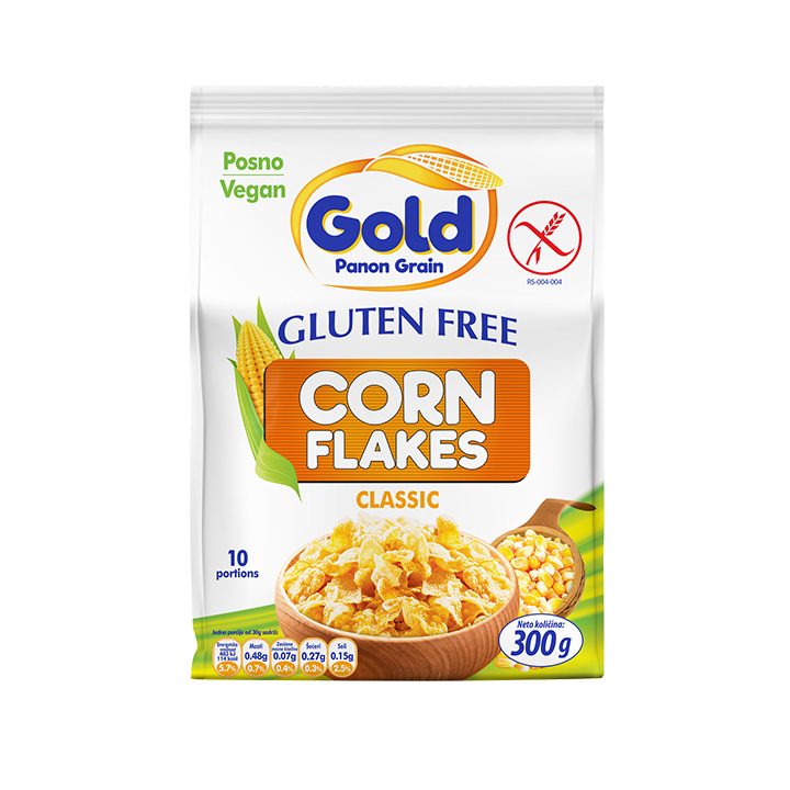 Corn flakes classic 300gr gluten free Gold