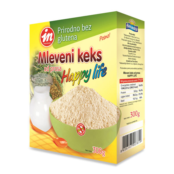 Mleveni keks od prosa 300gr Aleksandrija