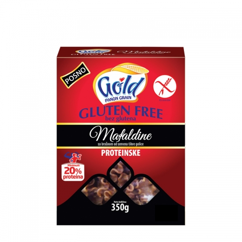 Proteinska testenina sa brašnom od semena tikve golice 350gr bez glutena Gold
Proteinska testenina sa brašnom od semena tikve golice 350gr bez glutena Gold