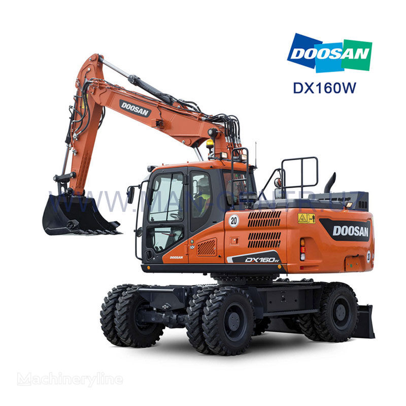 Novi Doosan DX160W bager točkaš