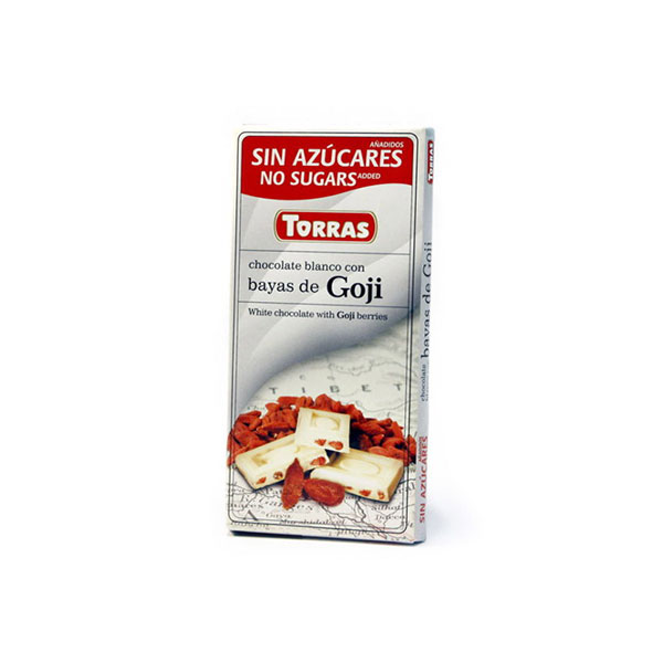 Čokolada bela diabet goji 75gr