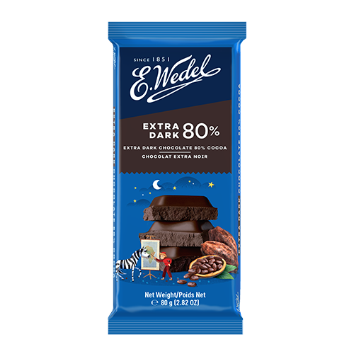 Tamna čokolada sa 80% kakao delova 80gr E.Wedel