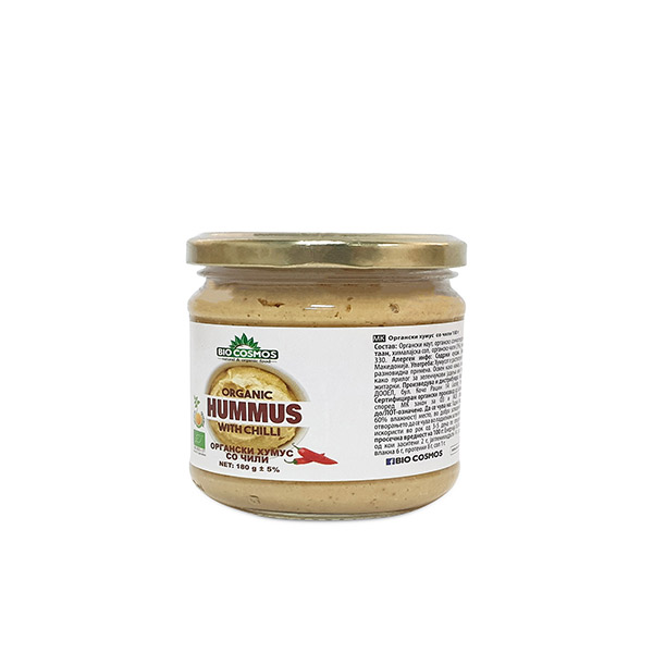 Hummus chilli 180gr organic Biocosmos