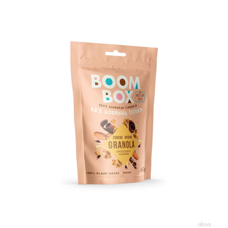Boom Box Ovsena granola sa čokoladom i bademima 60gr