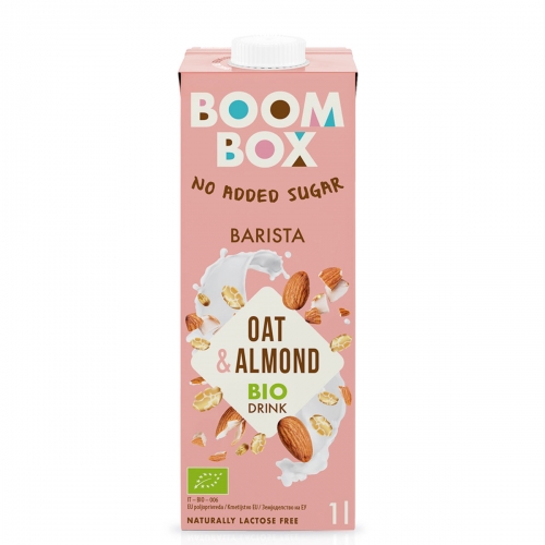 Boom Box Ovseni napitak sa bademom bez šećera 1l organic