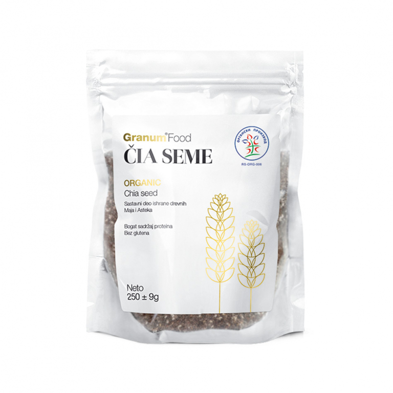 Chia seme 250gr organic Granum