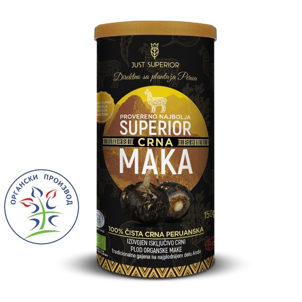 Crna maka u prahu 150gr organic Just Superior