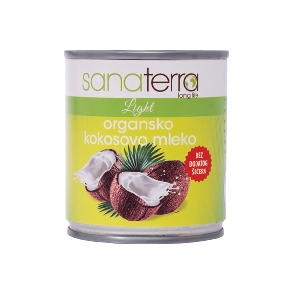 Kokosovo mleko organic 400ml Sanaterra