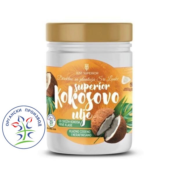 Kokosovo ulje 300gr organic Just Superior