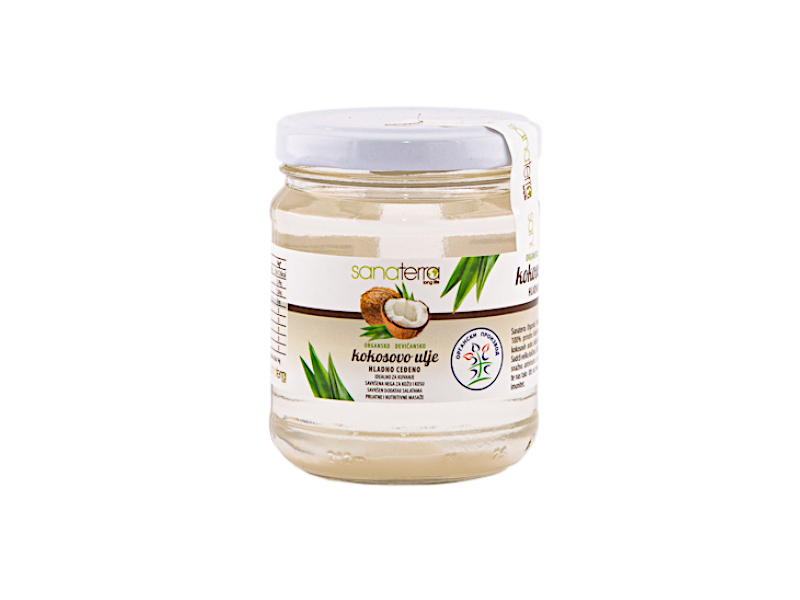Kokosovo ulje ekstra devičansko 150gr organic Sanaterra