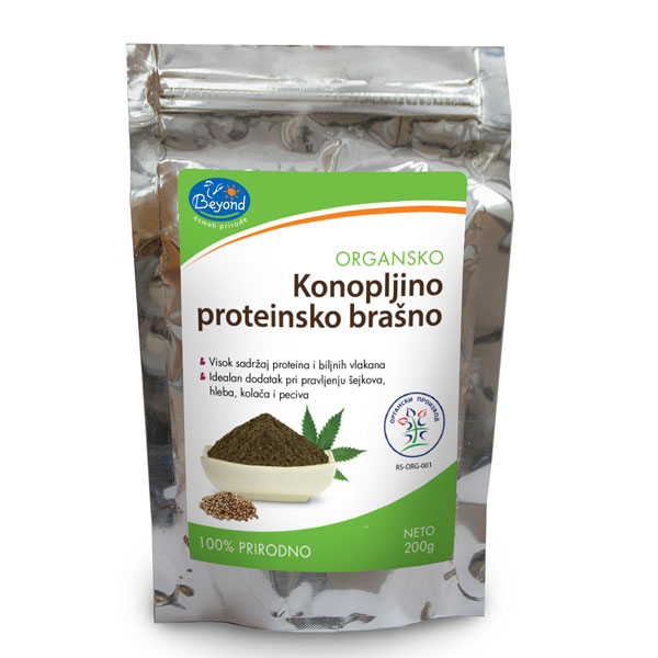 Konopljino proteinsko brašno 200gr organic Beyond