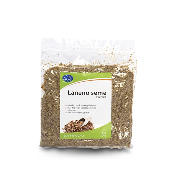 Laneno seme mleveno 100gr organic Beyond