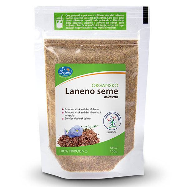 Laneno seme mleveno 200gr organic Beyond