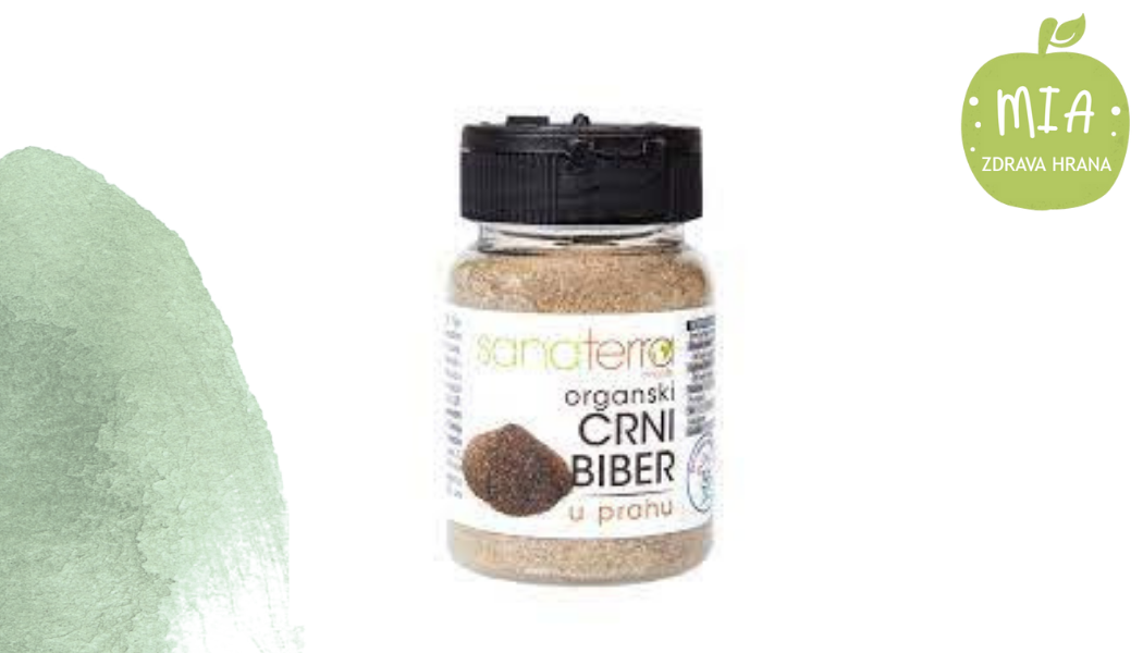 Organski crni biber u prahu 50 gr Sanaterra