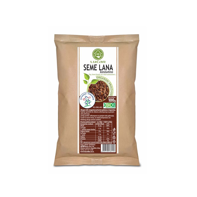 Seme lana 100gr organic Lučar