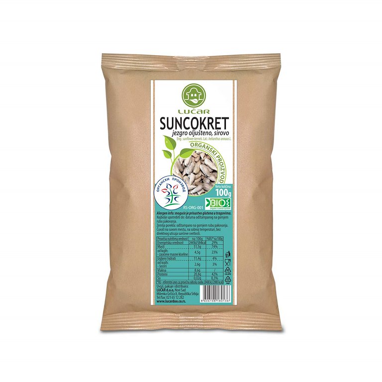 Suncokret jezgro 100gr organic Lučar