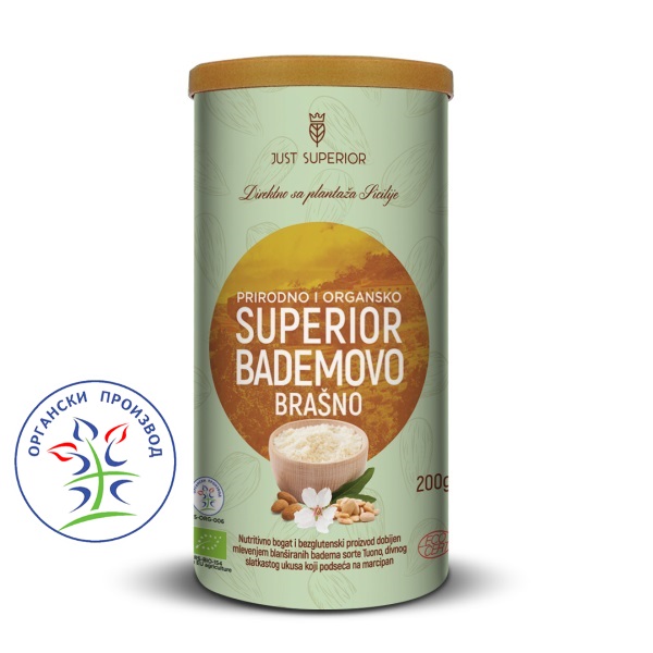 Superior bademovo brašno (organski proizvod) 200 g Just Superior