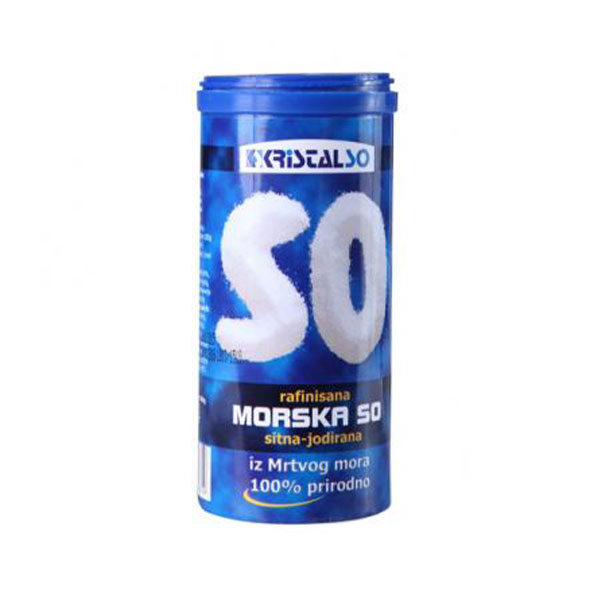 Morska so rafinisana sitna 500gr Kristal So