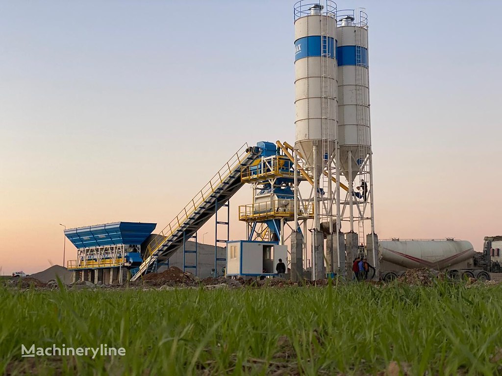 Nova Promax Stationary Concrete Batching Plant S130-TWN (130m/h) fabrika betona