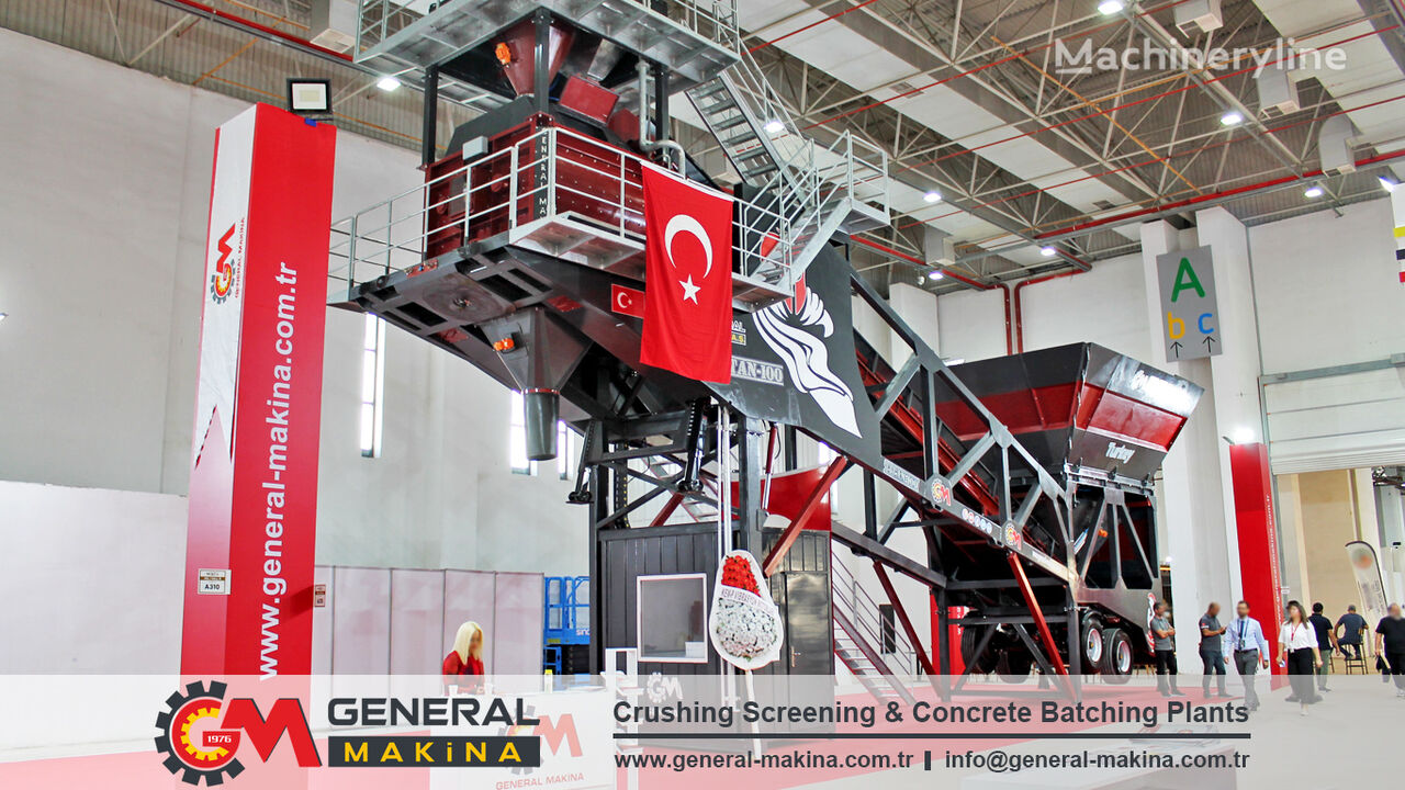 Nova General Makina Mobile Concrete Batching Plant fabrika betona