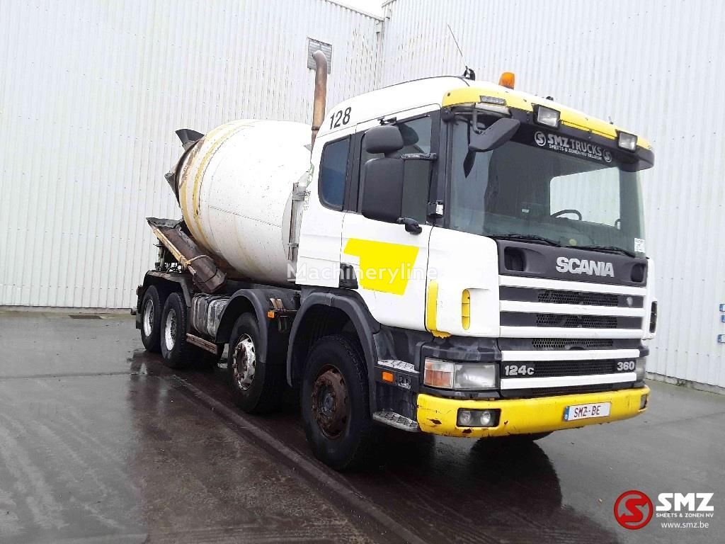 Scania 124 360 manual pump 8x4 kamion s mešalicom za beton