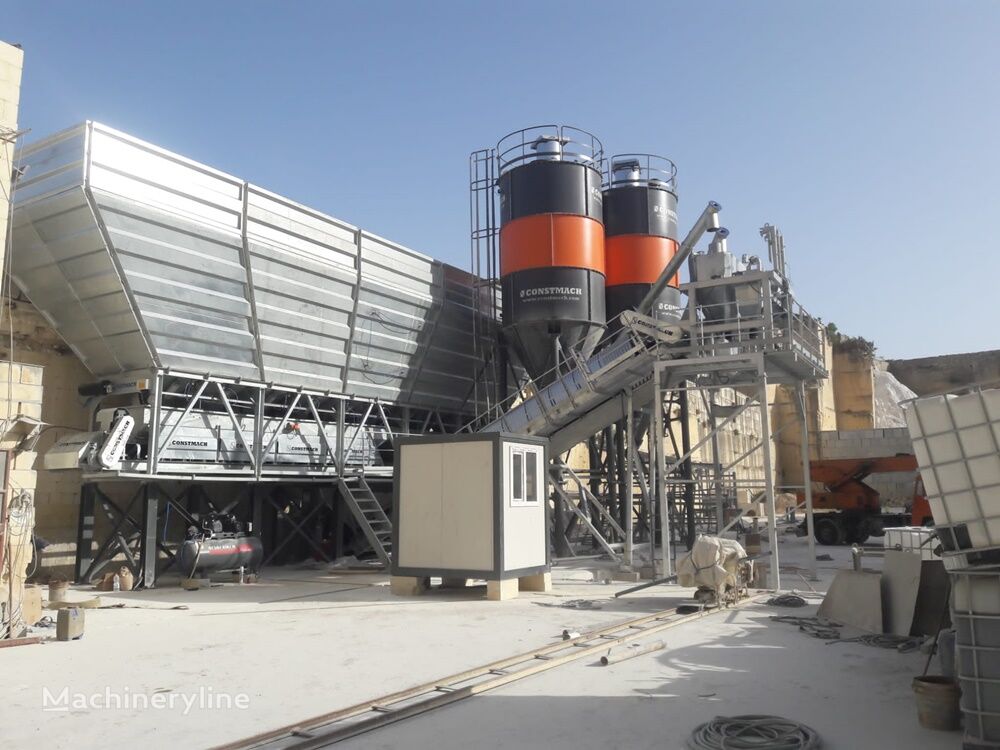 Nova Constmach 100 m3/h Dry Type Concrete Batching Plant fabrika betona