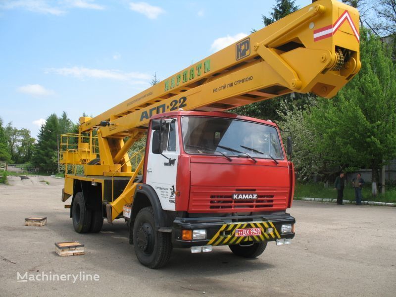 Nova KamAZ Avtogidropodemnik AGP-22 (Avtovyshka) auto dizalica s korpom