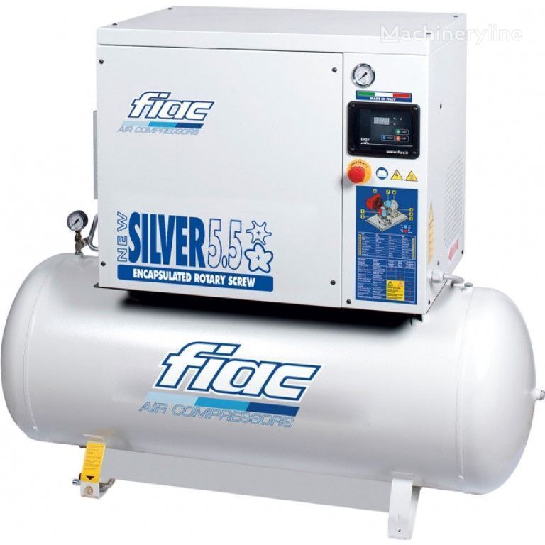 Novi Fiac NewSilver 5.5 / 200 Silent 4 kW 450 L / min 10 Bar Elektrische S stacionarni kompresor