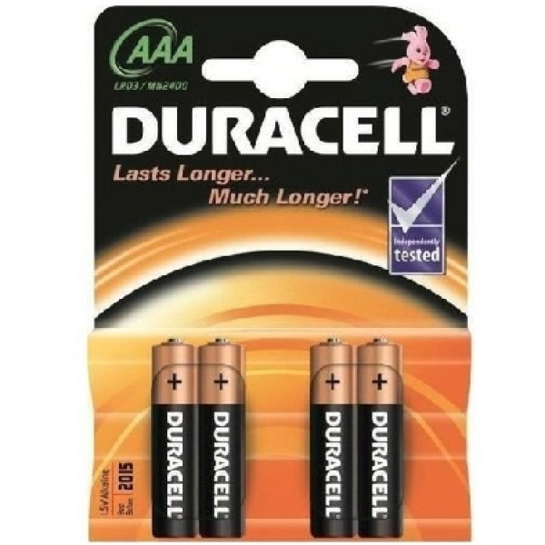 DURACELL 1.5v AAA MALA 4kom