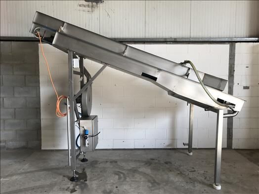 Food Tech Nord Stainless elevator conveyor with blower trakasti transporter