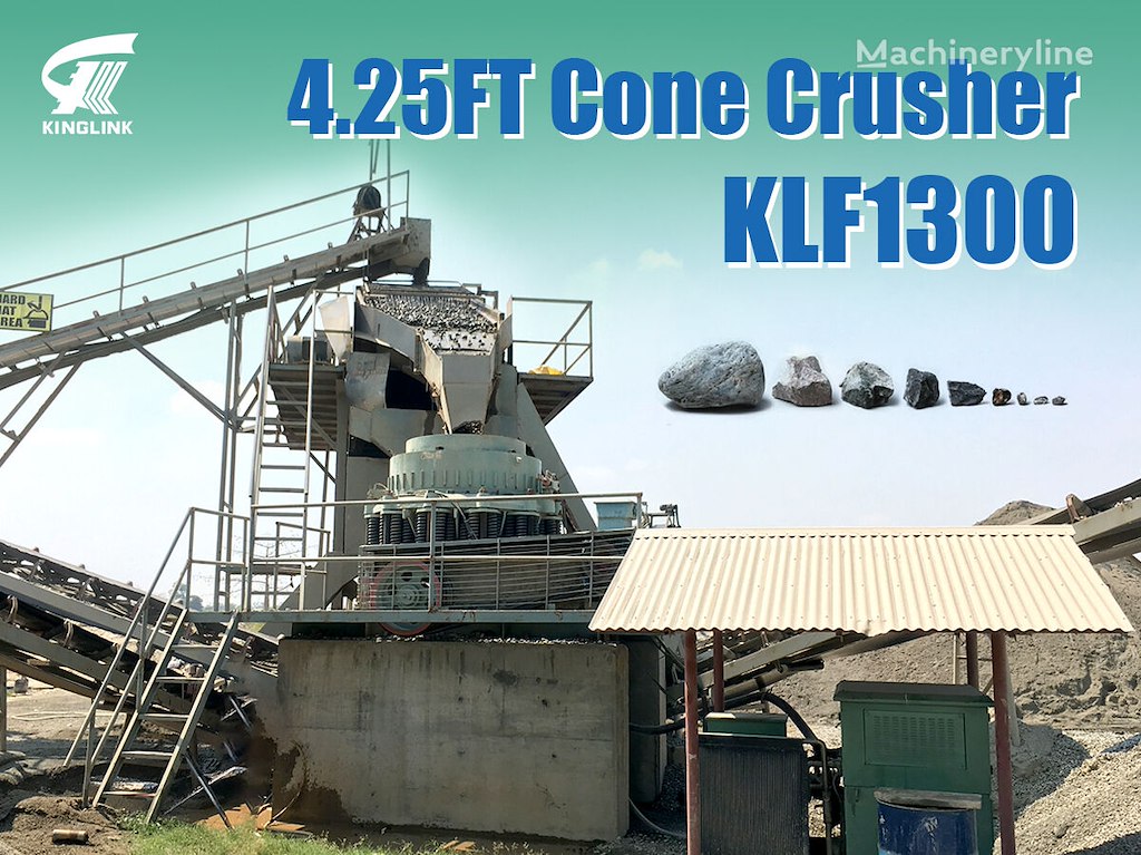 Nova Kinglink 4.25 Ft Riverstone Cone Crusher KLF1300 konusna drobilica