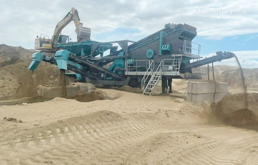 Nova Constmach 60-200 TPH Capacity Mobile Sand Screening and Washing Plant mašina za pranje peska