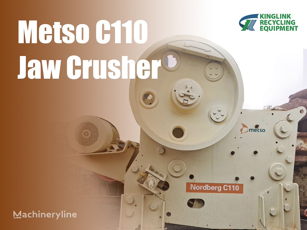 Nordberg Metso Original C110 Jaw Crusher čeljusna drobilica