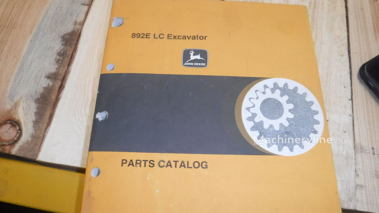 MANUAL DE PARTES drugi radni delovi za John Deere 892ELC bagera