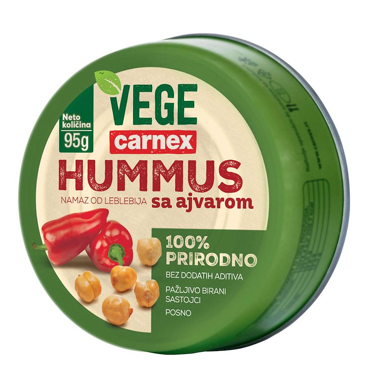 Carnex hummus namaz sa ajvarom 95g carnex