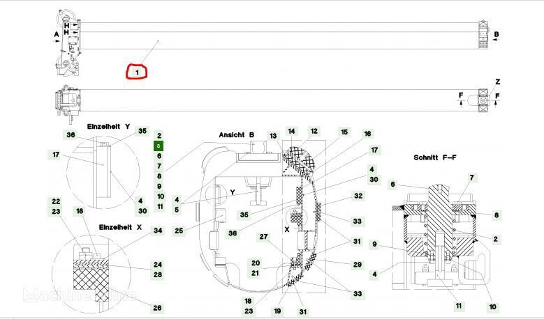 912842308 912842308 strela za Liebherr LTM1070-4.2 autodizalice