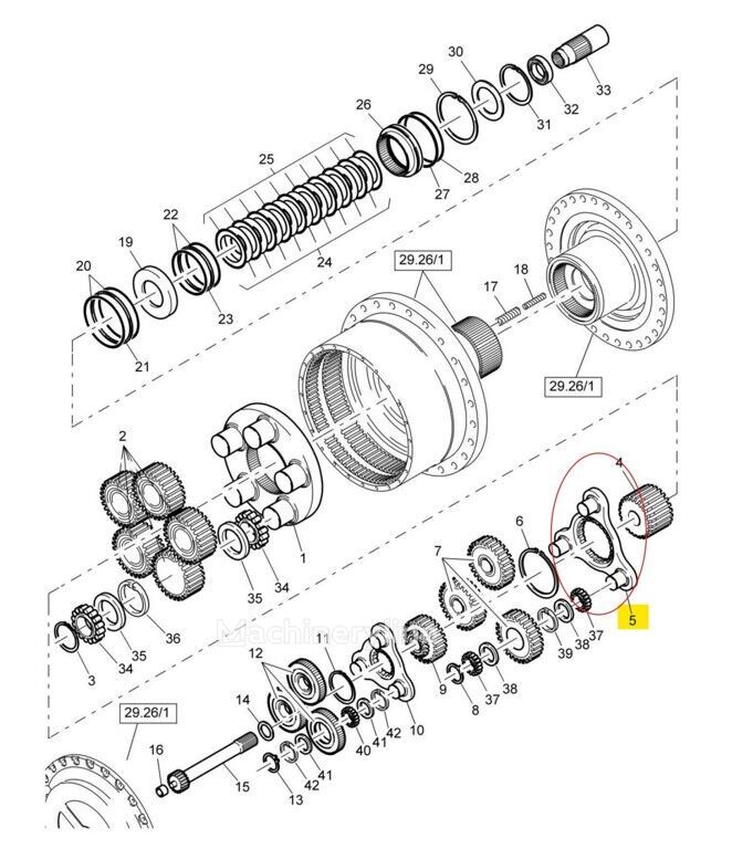 BOMAG 05901454 05901454 krajnji pogon za BC972RB BC1172RB bagera