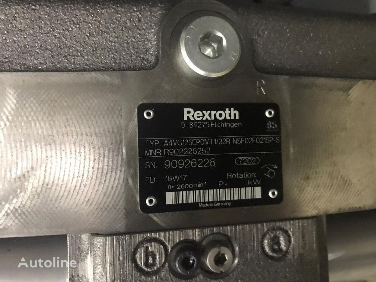 Rexroth A4VG125EP0MT1/32R-NSF02F021SP-S R902226252 hidraulična pumpa za pumpe za beton