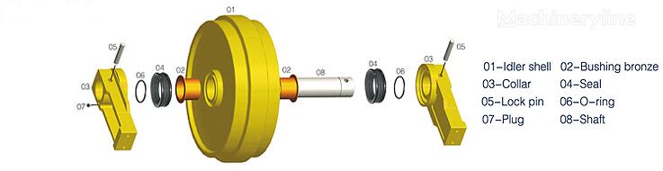 Natyazhnoe upravljački točak za Caterpillar D6M(S), D6M(D), D6H(S), D6H(D), D7F/D7G(S), D7F/D7G(D), D7C/D7D/ bagera