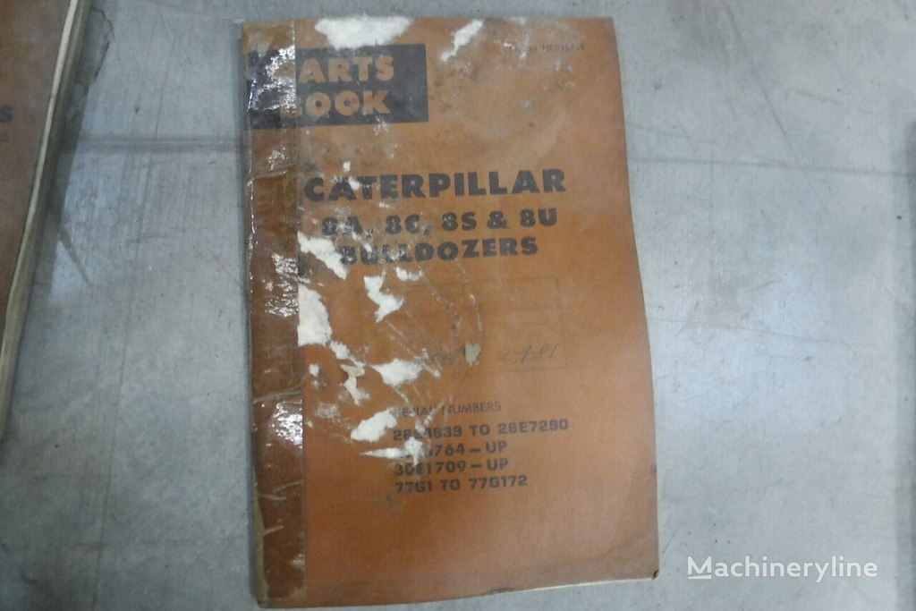 MANUAL DE PARTES 8A drugi radni delovi za Caterpillar 8A,8C,8S Y 8U buldožera