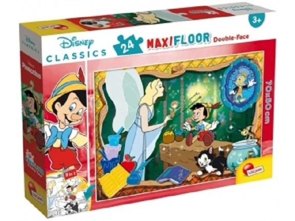 Lisciani Slagalica maxi Disney classic 24pcs složi i oboji 86672