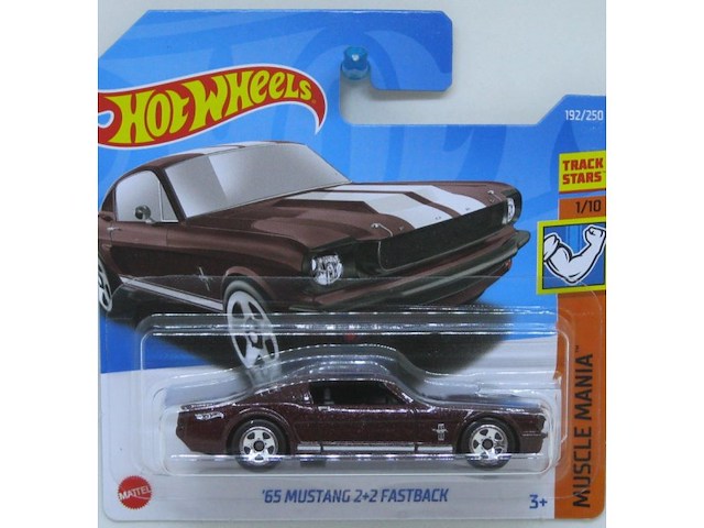 hot wheels ford mustang `65 2+2