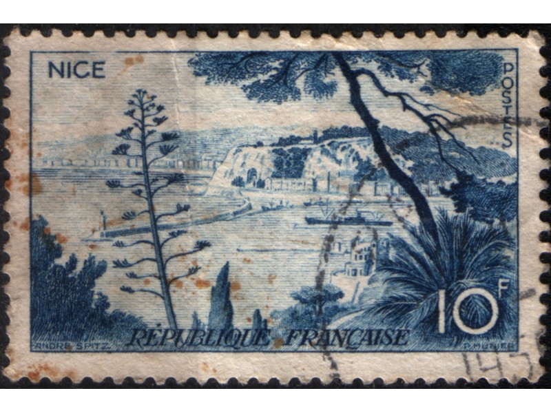 kt536dzs 15.okt1955 Francuska Mi1066(-o-)1/7
