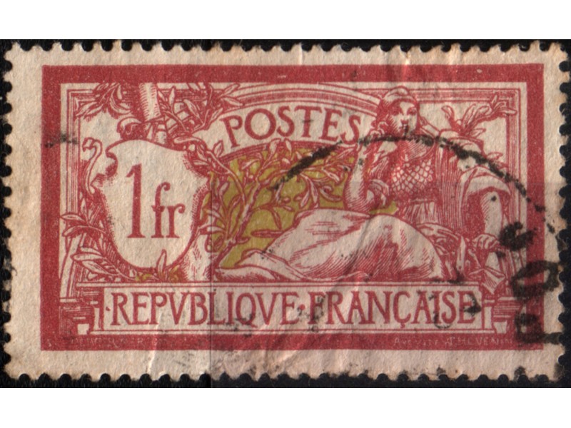 kt536g 04.jan1900 Francuska Mi96(-o-)1/5
