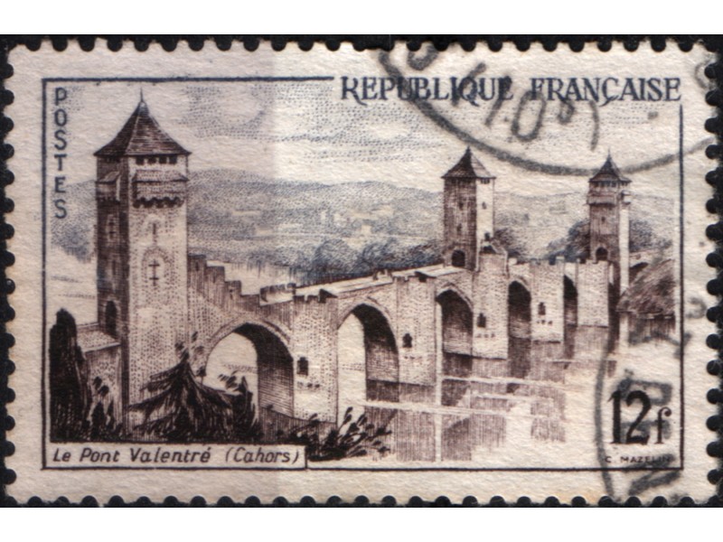 kt536h 15.okt1955 Francuska Mi1067(-F-)1/7