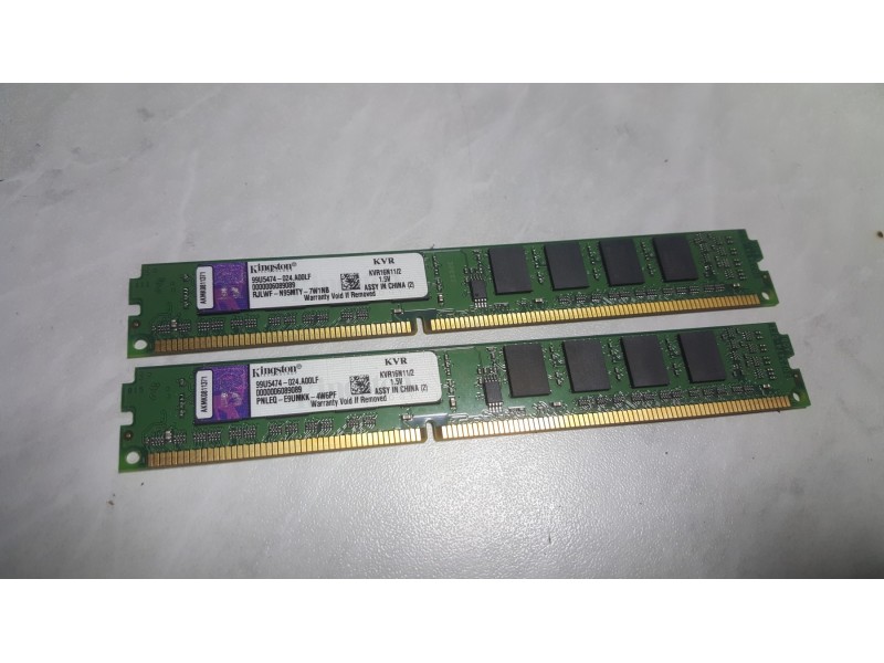 2x2gb ddr3 kingston 1600mhz ispravne