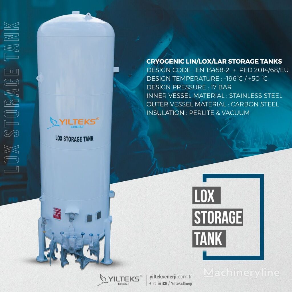 Nova YILTEKS Cryogenic Tanks - LIN,LOX,LAR,LCO2 gasna oprema