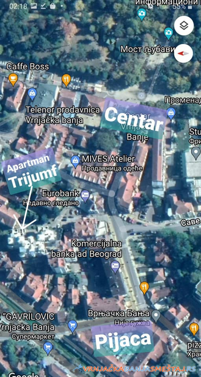 Apartmani u Vrnjačkoj Banji - Apartman TRIJUMF u centru