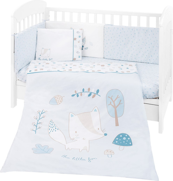 Posteljina sa ogradicom 6u1, Little Fox, 70x140 Kikka Boo