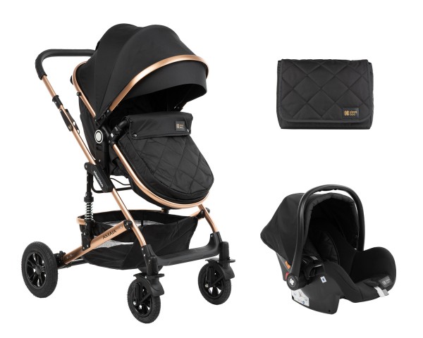 Kolica za bebe AMAIA set 2u1 sa autosedistem, Kikka Boo, Black